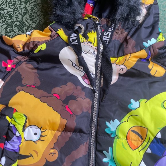 Nickelodeon | Jackets & Coats | Nwt L O Xl Rugrats Members Only Hood ...